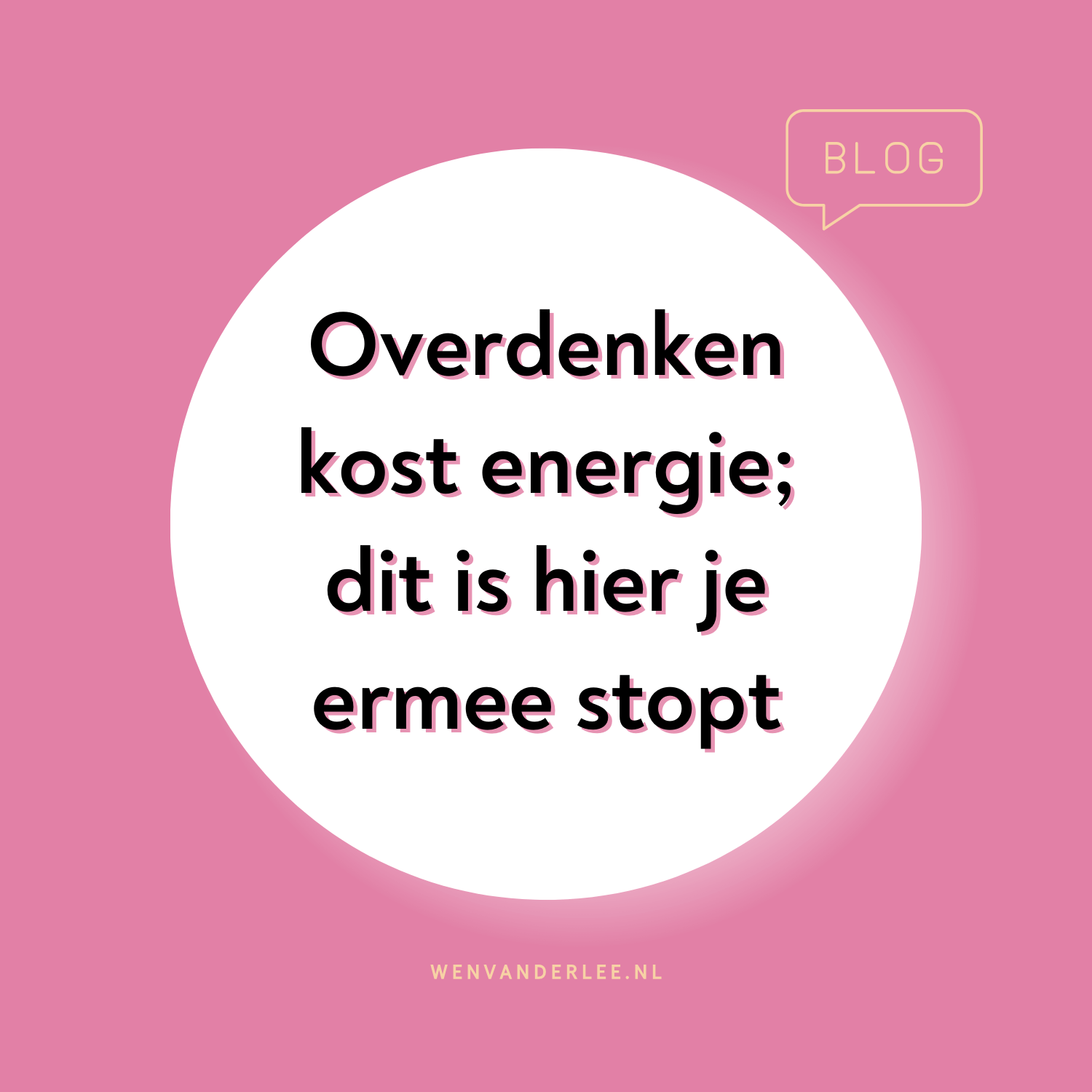 Overdenken kost energie; dit is hier je ermee stopt